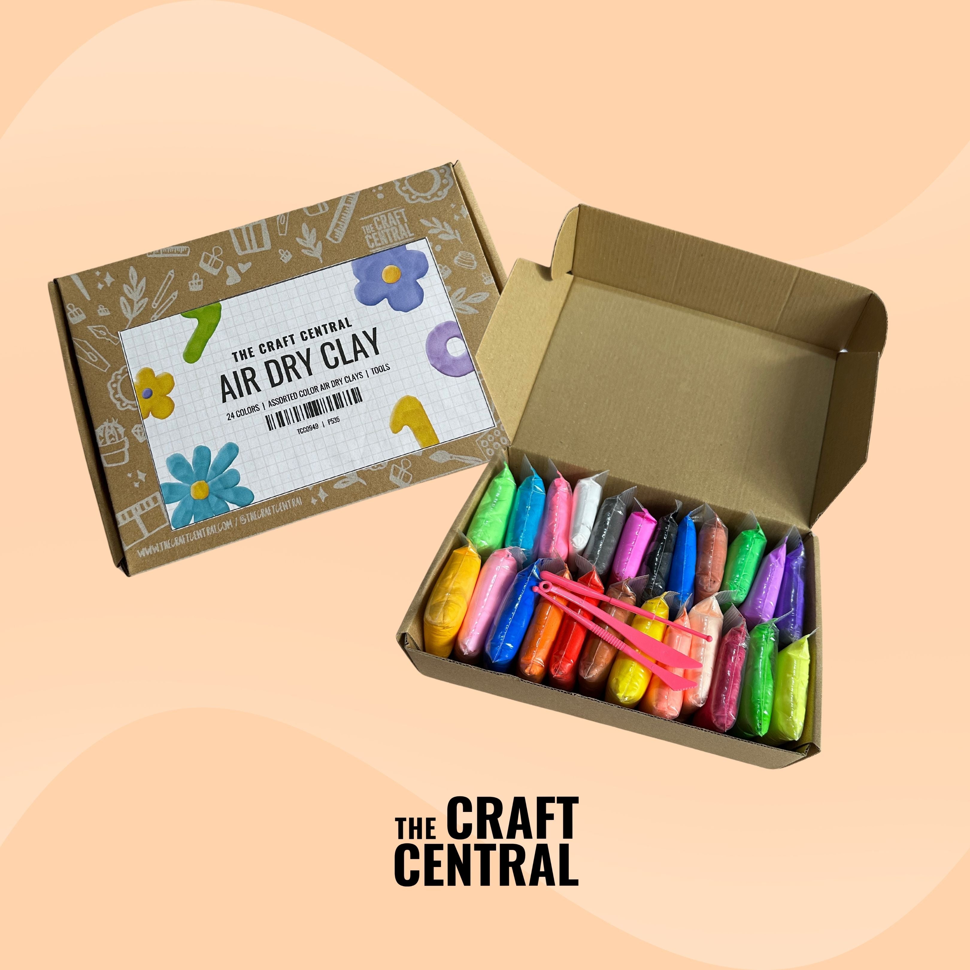 Air Dry Clay Kit 24 colors – The Craft Central