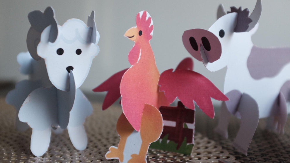 TCC 3D Cutouts: Farm Animals – The Craft Central