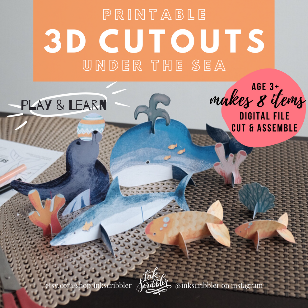 TCC 3D Cutouts: Sea Creatures – The Craft Central