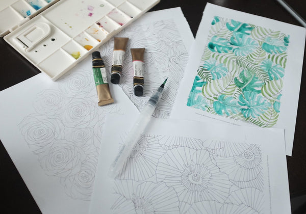 TCC Coloring Sheets Set2: Pattern | The Craft Central