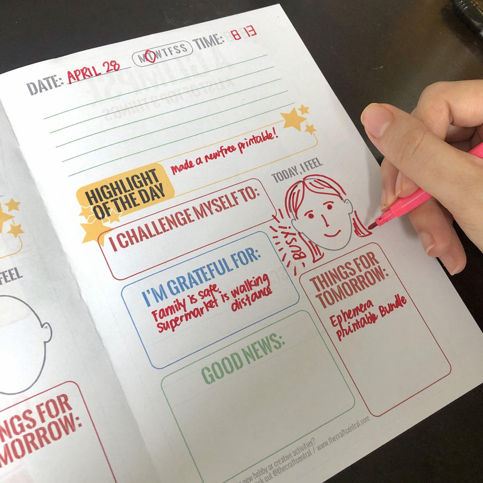 TCC Covid-19 Printable Quarantine Journal – The Craft Central